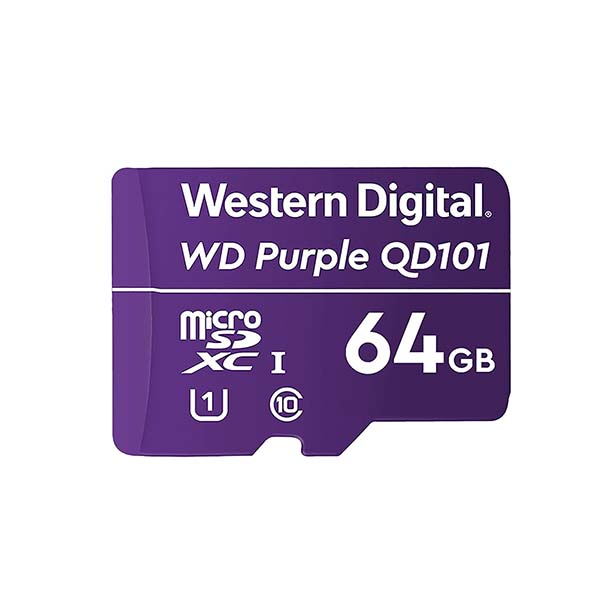 MEMORIA SD WESTERN DIGITAL PURPLE 64GB WD-SD64GB - Tienda Unitech Mayorista
